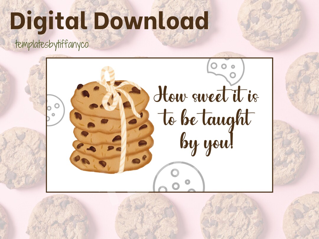 Teacher Appreciation, How Sweet It Is, Thank You Card, Teacher Thank ...