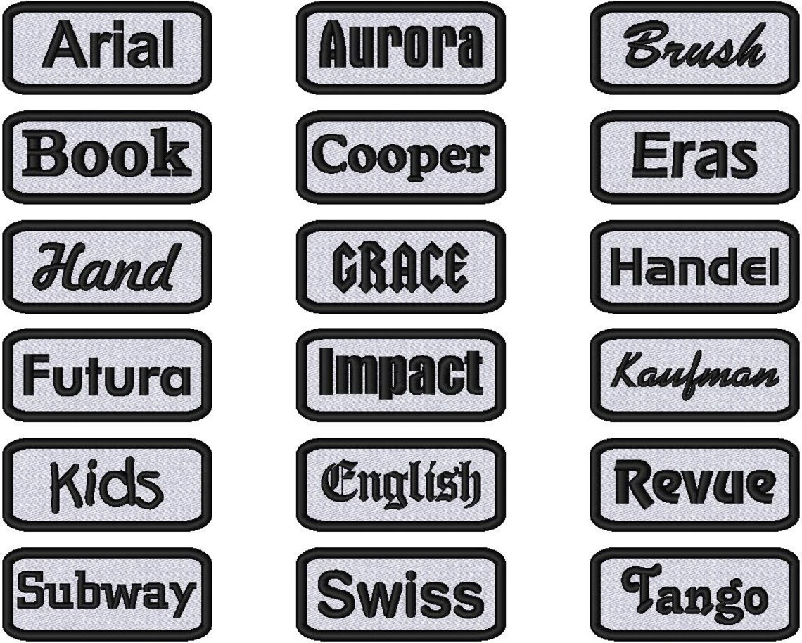 Custom Name Tag Patch Fully Embroidered (iron-on) - Etsy