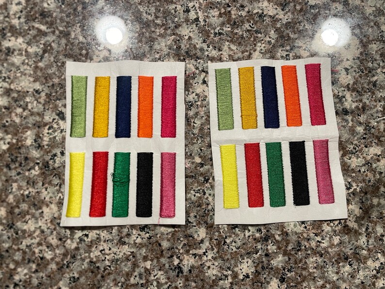 Embroidery Machine Tension Test (DST. File) (1-15 Needles) - Etsy