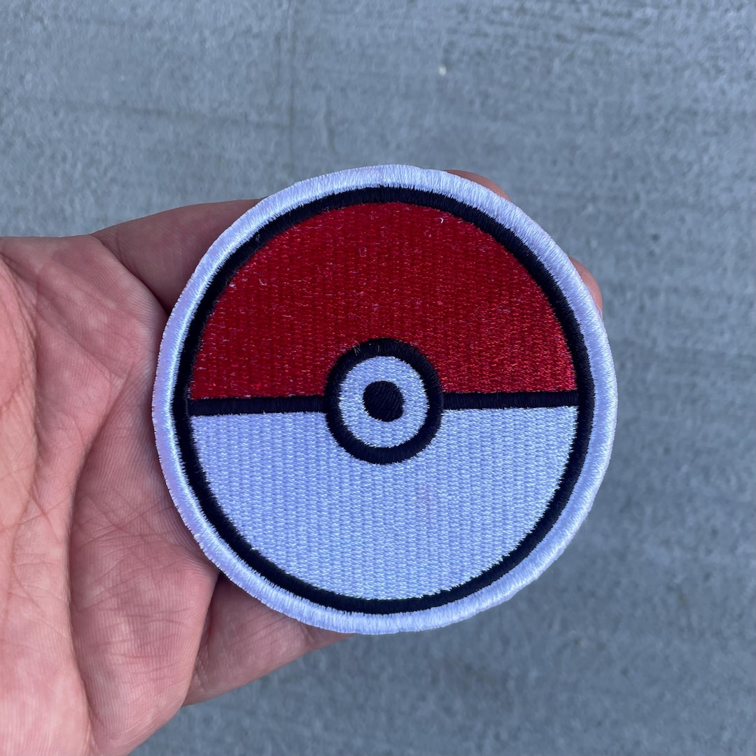 Pokemon Pokeball Patch Fully Embroidered (iron-on) - Etsy