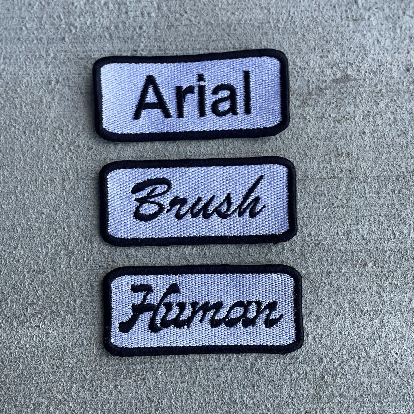 Custom Name Tag Patch Fully Embroidered (iron-on) - Etsy