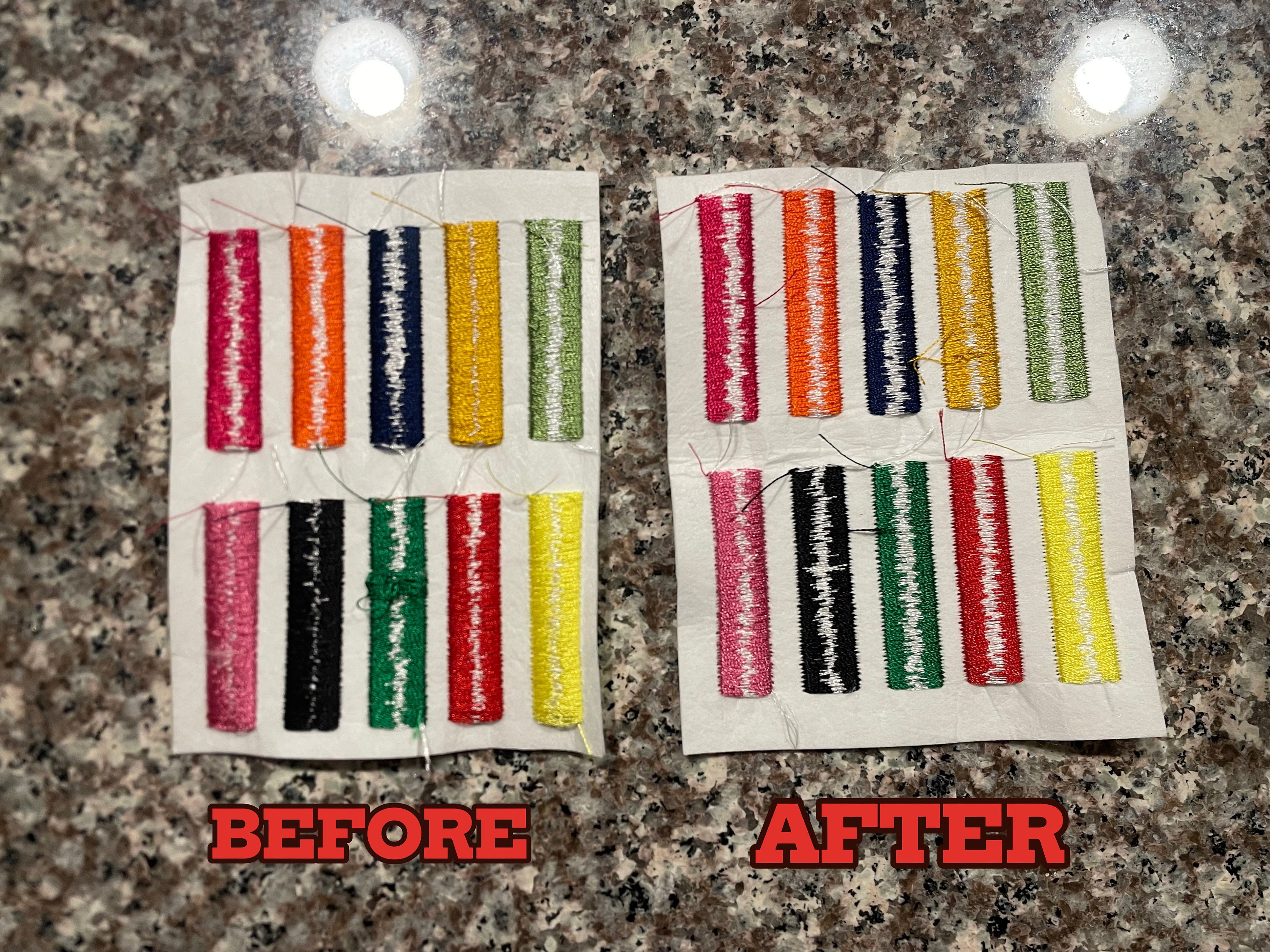 Embroidery Machine Tension Test (DST. File) (1-15 Needles) - Etsy