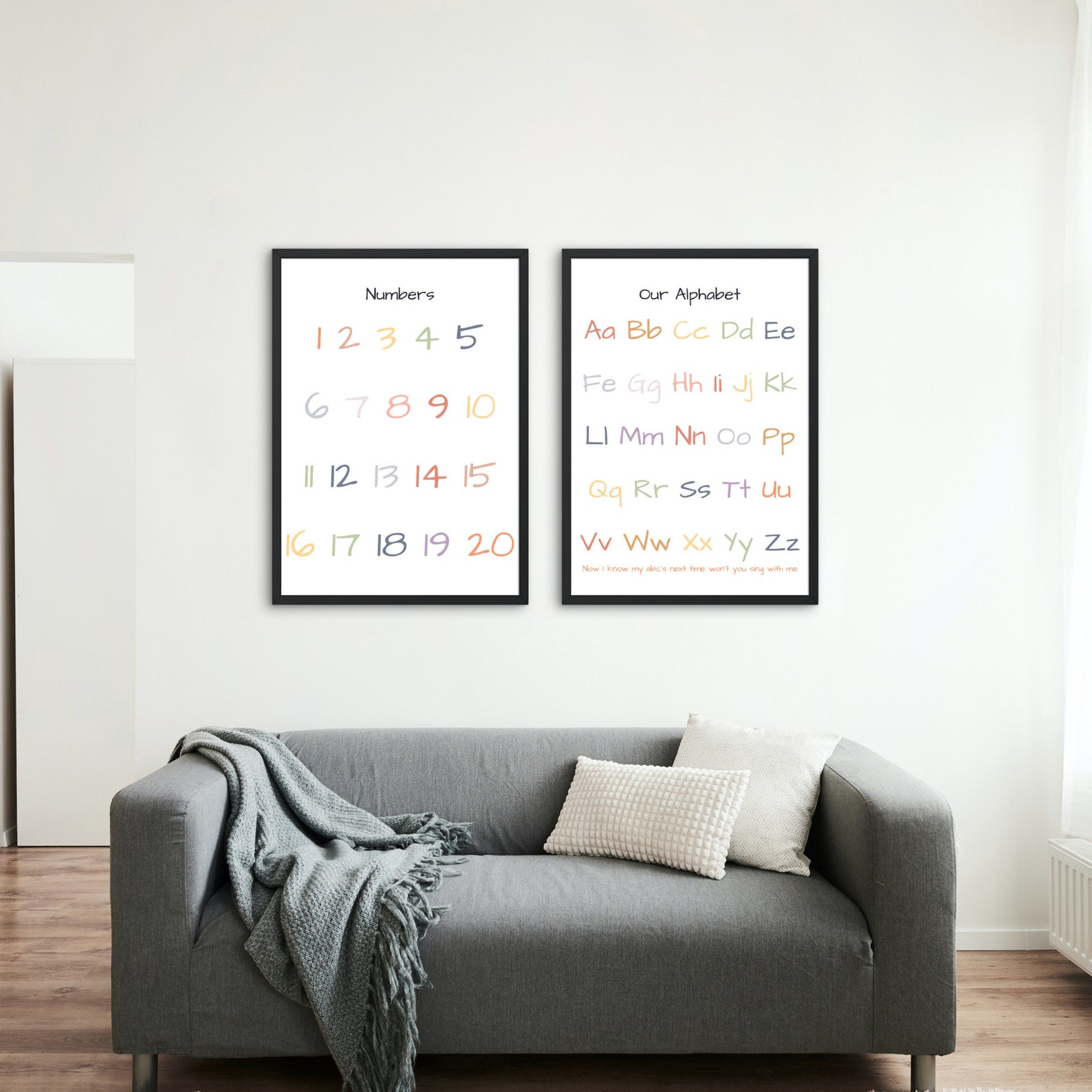 Children's Learning Wall Art, Educational Printable Art, Kids Room ...