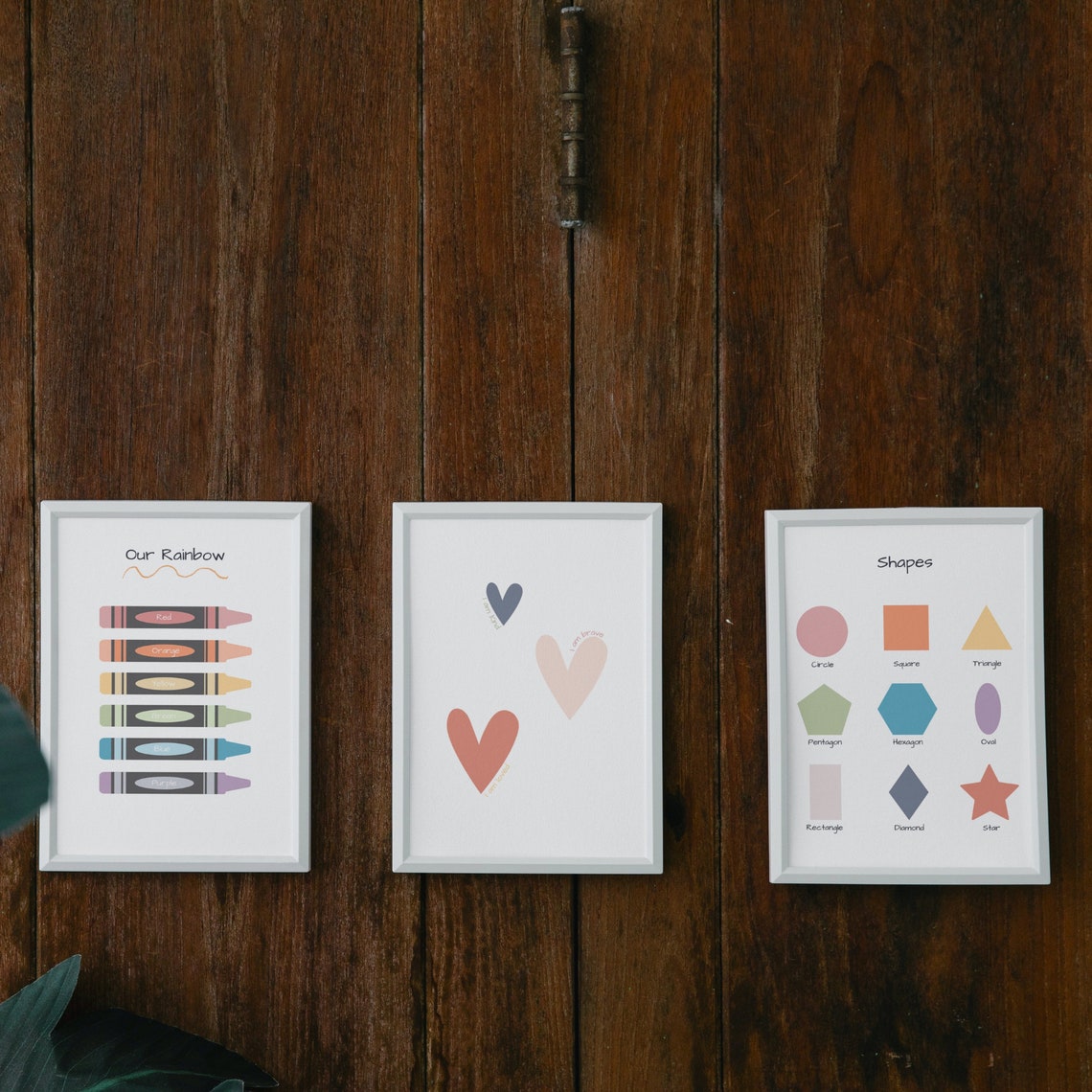 Children's Learning Wall Art, Educational Printable Art, Kids Room ...