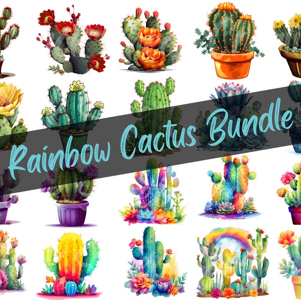 Cactus Clipart - Etsy