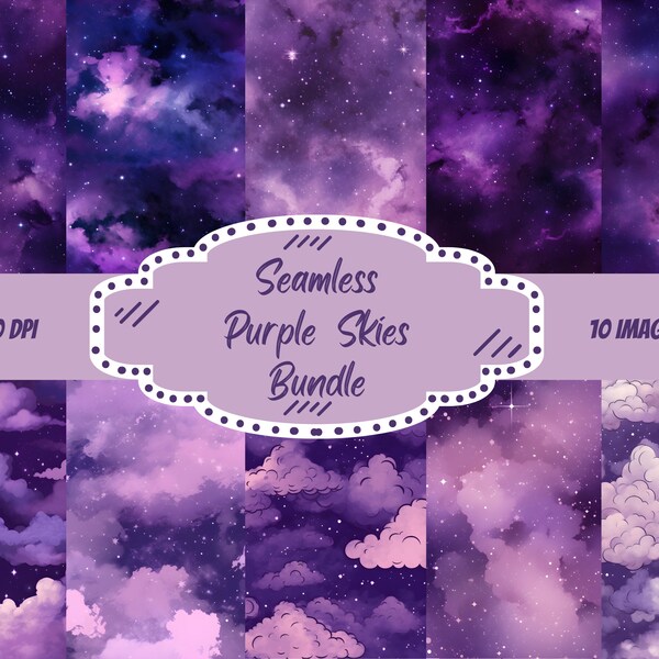 Purple Sky - Etsy