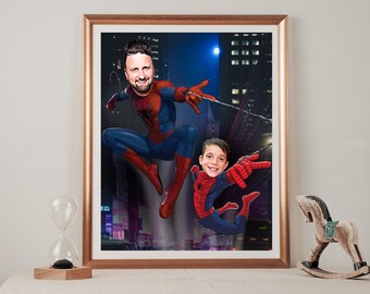 Superhero Self Portrait - Etsy