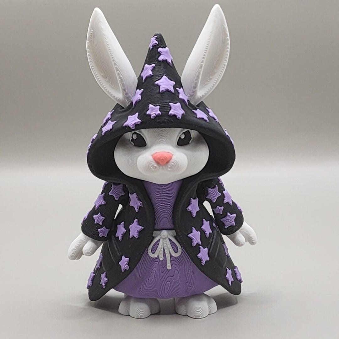 Wizard Bunny Fidget Toy 3D Printed - Etsy