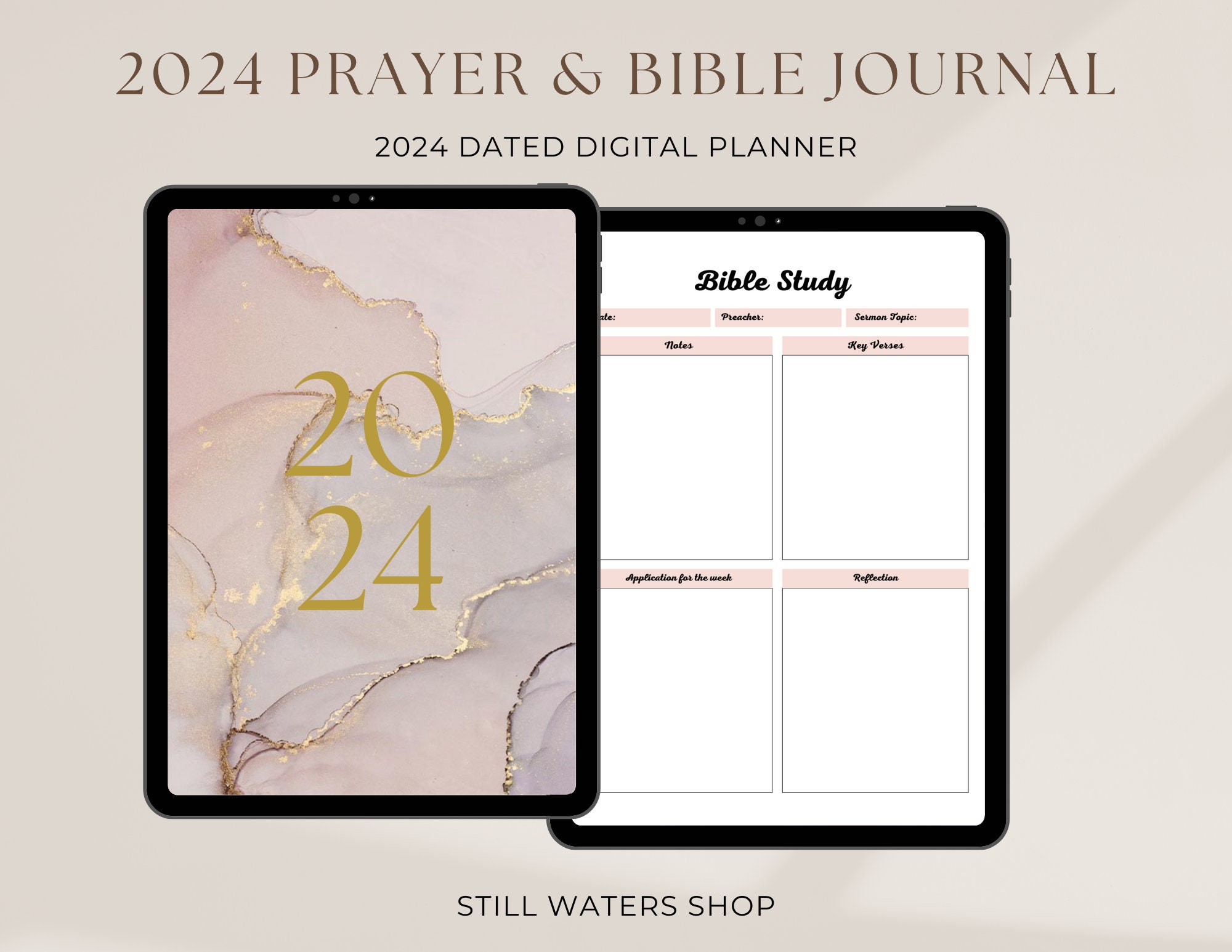 Prayer Journal Printable, Bible Study Guide, Gratitude Journal, Digital ...