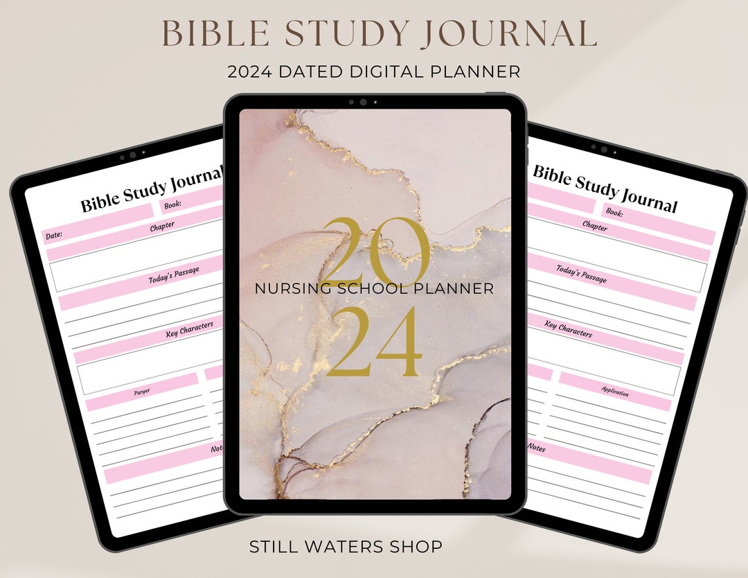 Printable Bible Study Journal, PDF Prayer Journal, Faith Journal ...
