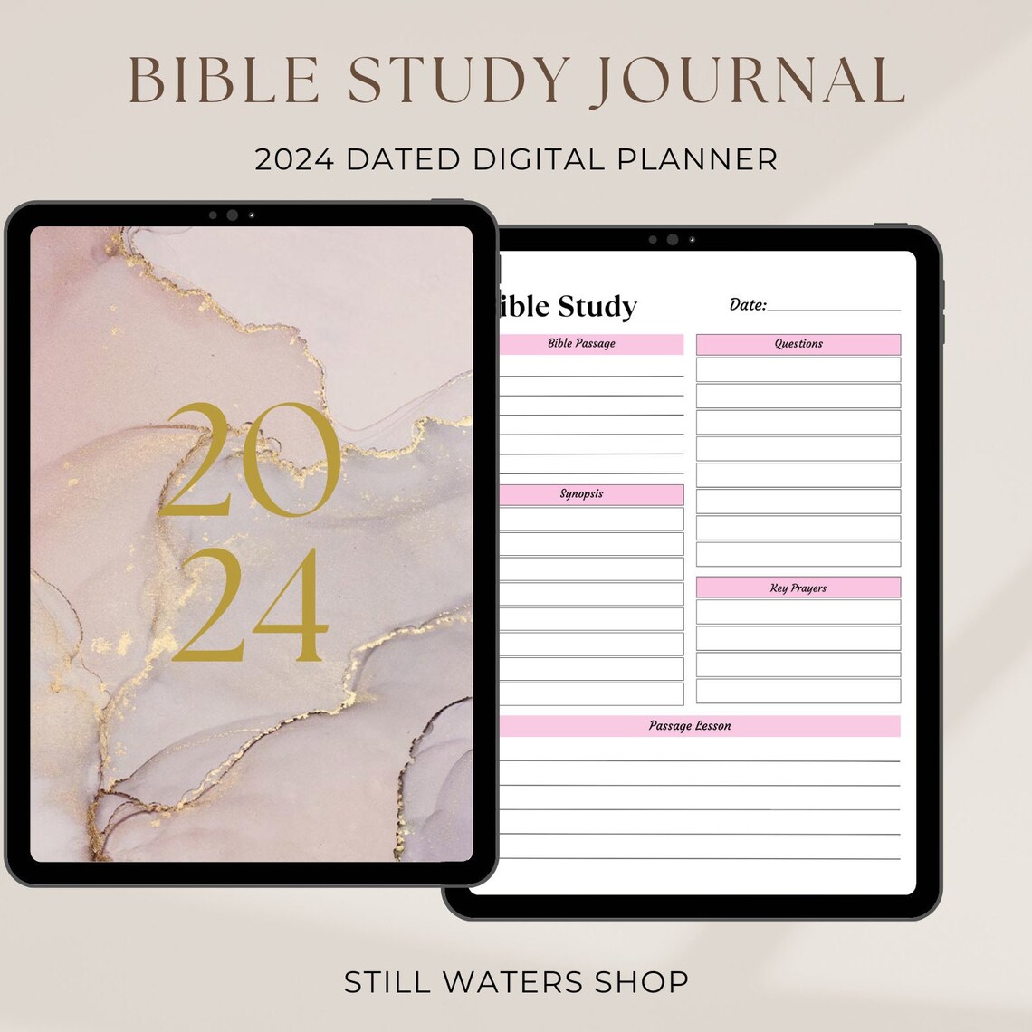 Printable Bible Study Journal, Printable Bible Planner, Prayer Journal ...