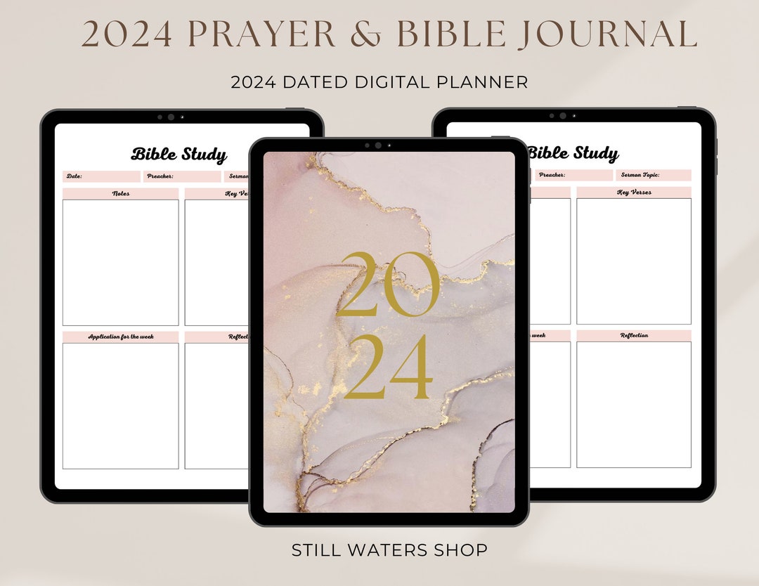 Prayer Journal Printable, Bible Study Guide, Gratitude Journal, Digital ...