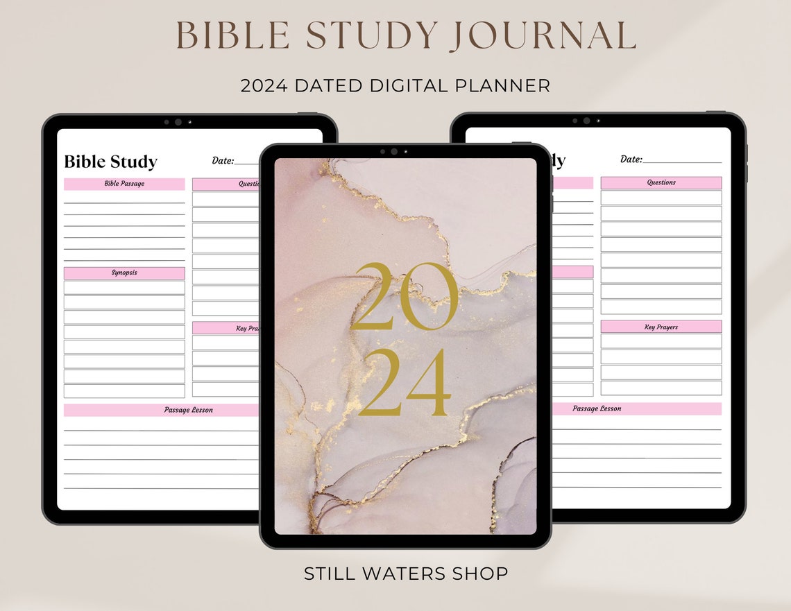 Printable Bible Study Journal, Printable Bible Planner, Prayer Journal ...