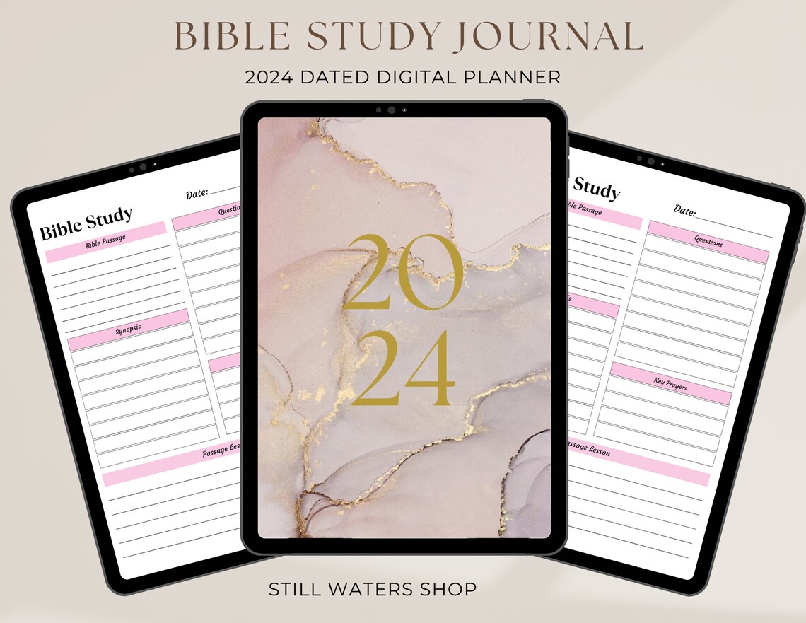 Printable Bible Study Journal, Printable Bible Planner, Prayer Journal ...