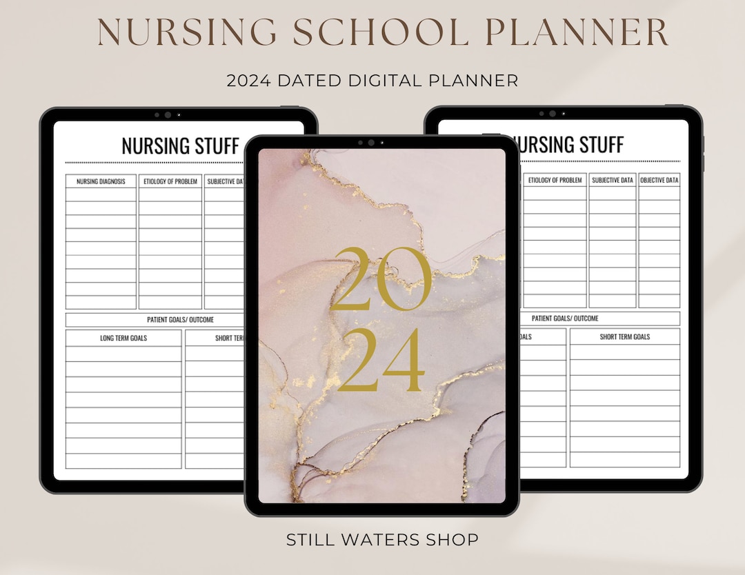 Printable Nursing School Planner, Nursing School Templates, Nursing ...