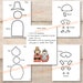Printable Pilgrim Cut Out Kit/ DIY Craft for Kids/ Thanksgiving Craft ...
