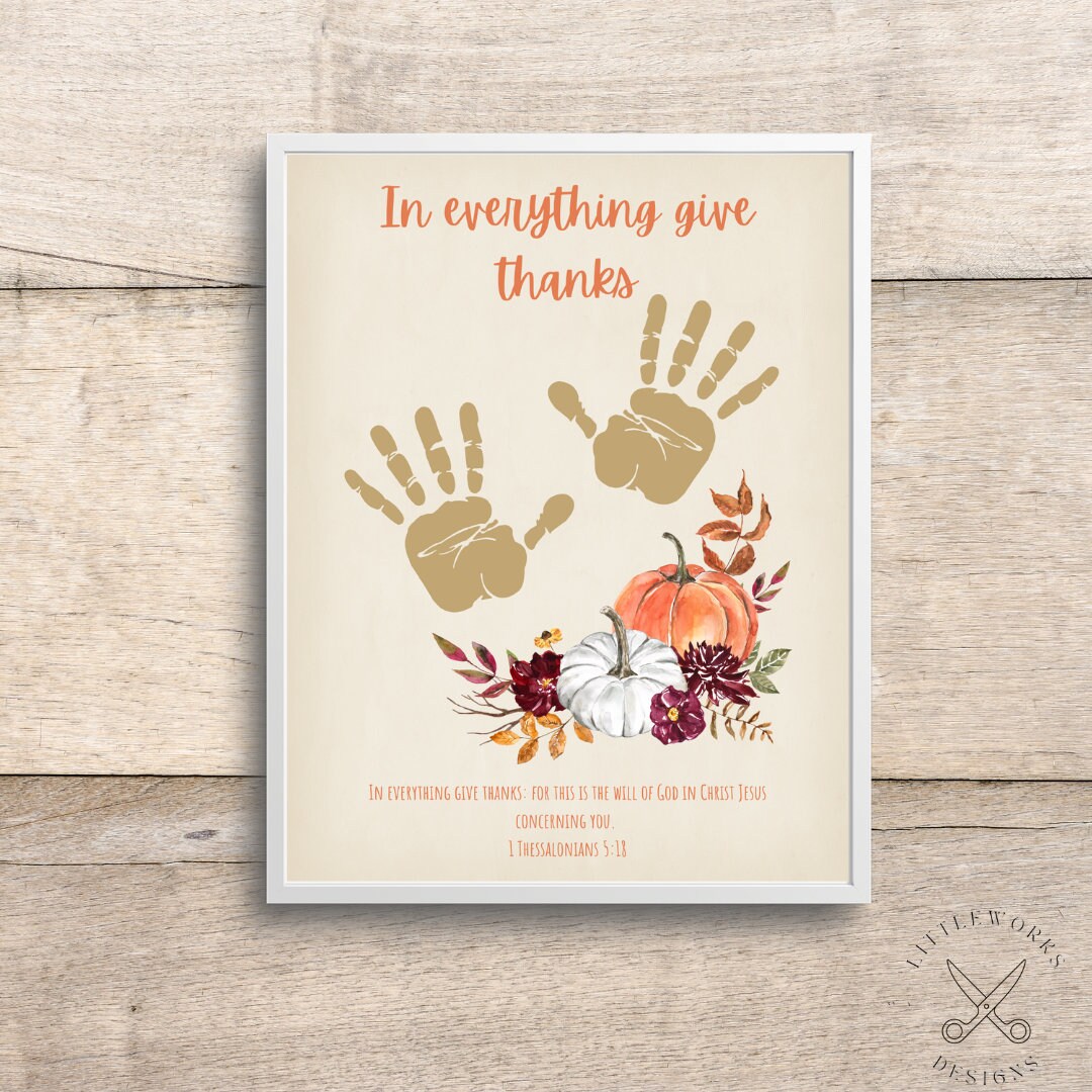 Give Thanks Handprint Craft/ Paper Craft/ Sunday School Craft ...