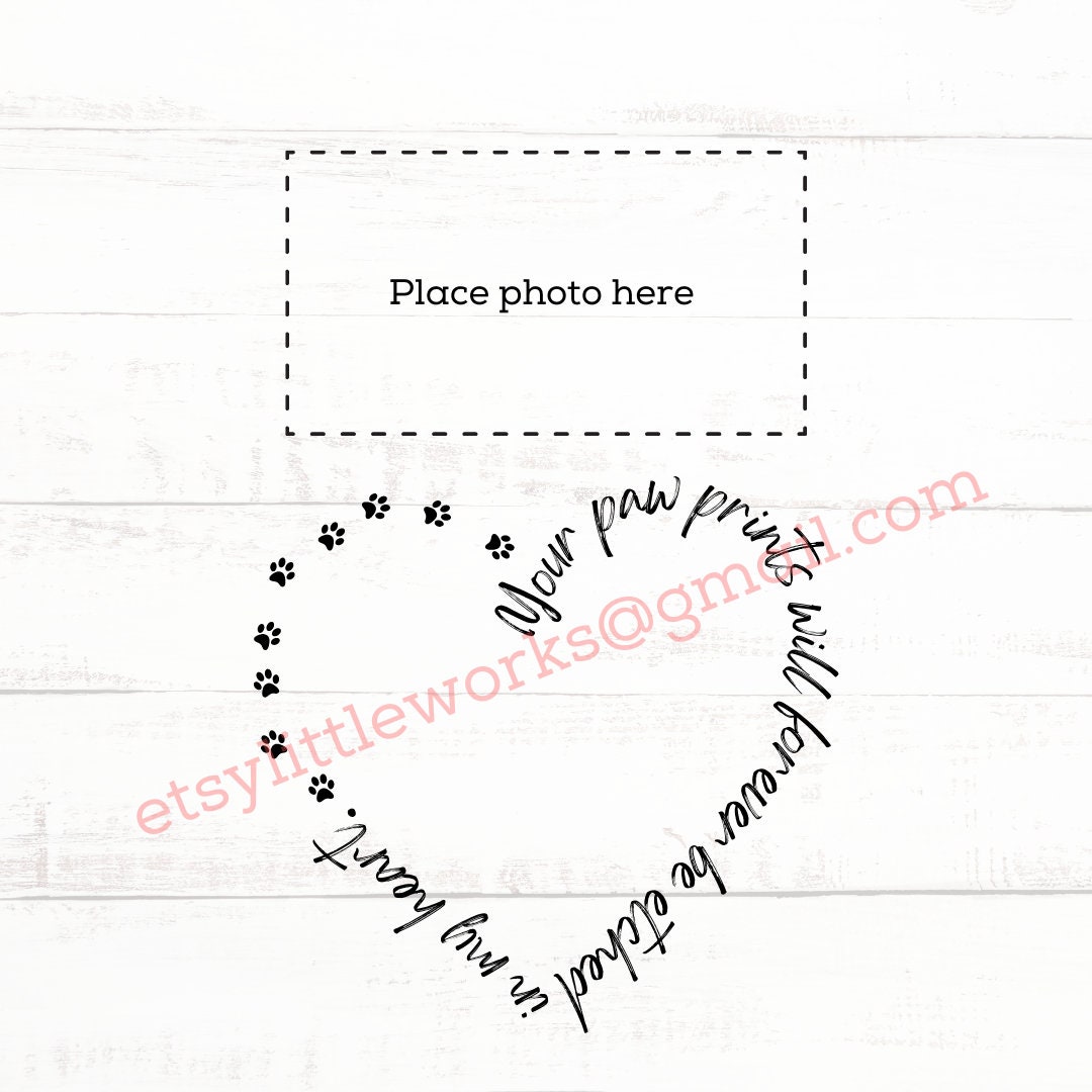 Printable Pet Memorial Photo Template/ in Memory of Pet/ Pet - Etsy Canada