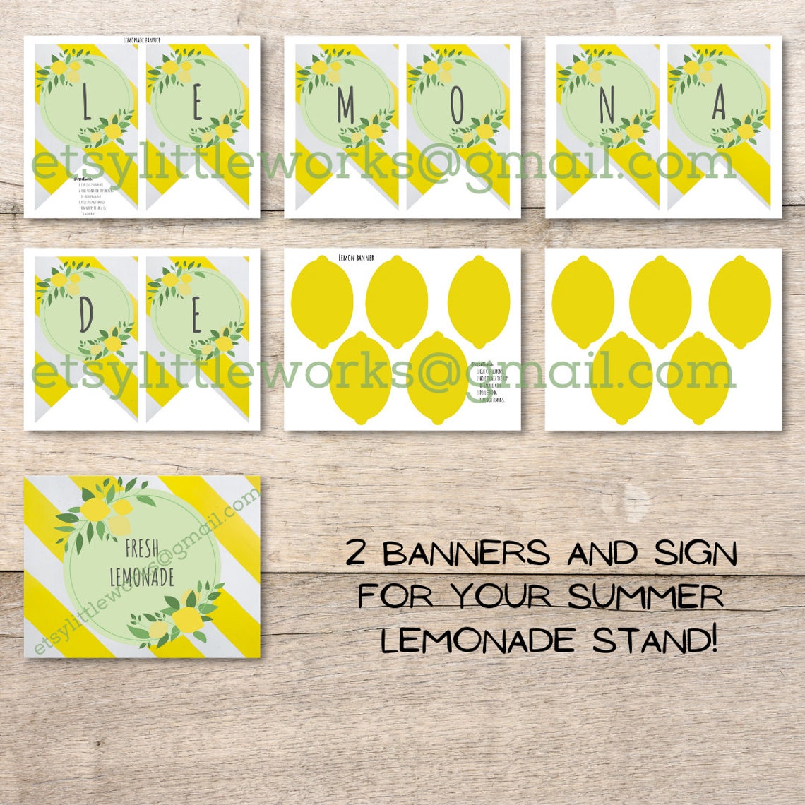 Lemonade Stand Decor/ Lemonade Banner/ Summer Banner/ Lemonade | Etsy