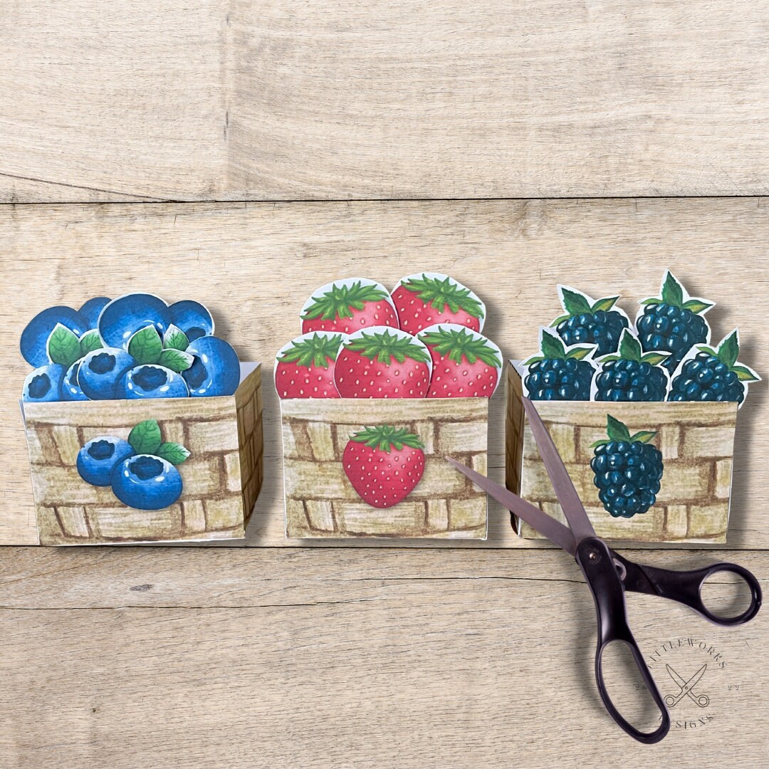 Printable Berry Sorting Paper Craft/ Classroom Activity for ...