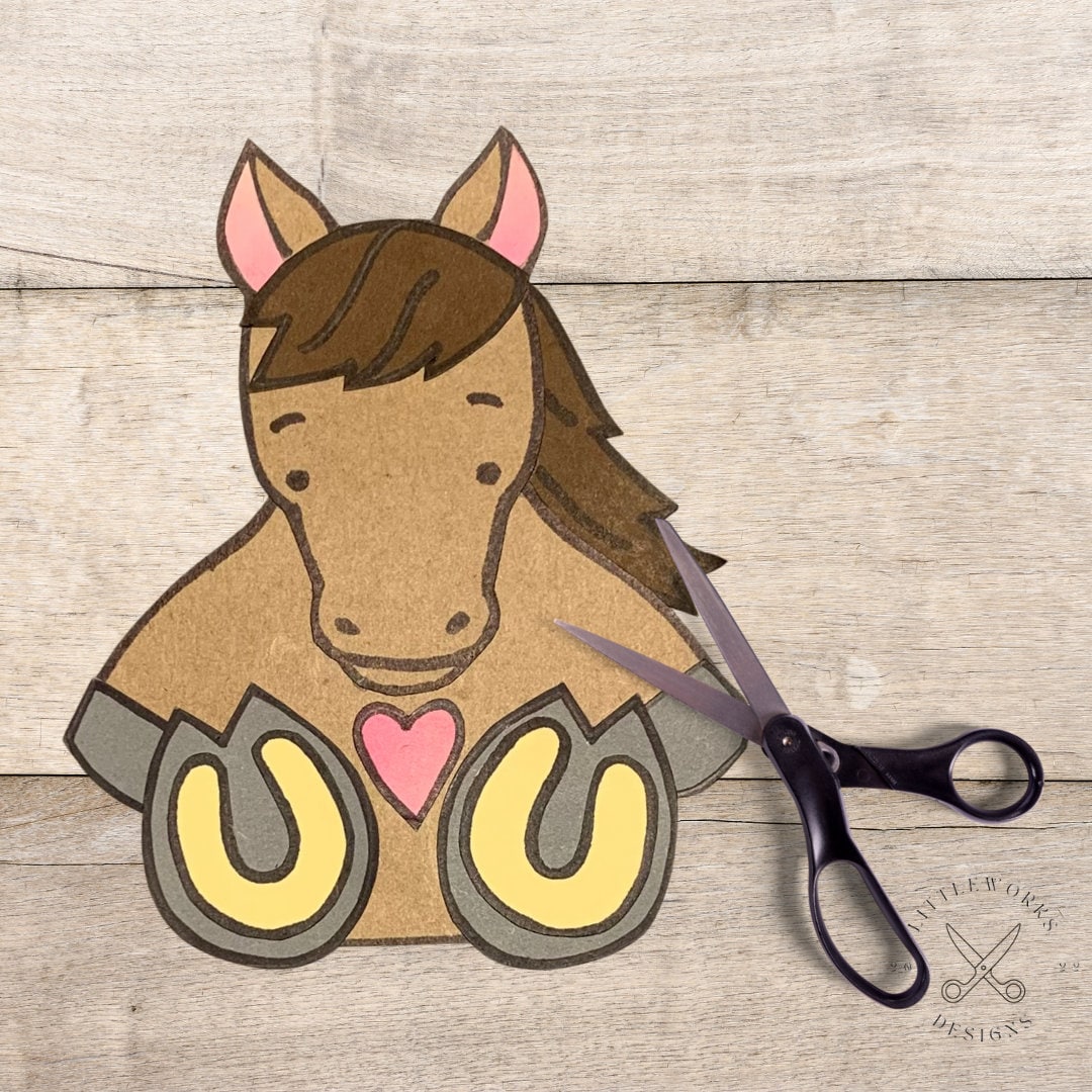 Craft a Horse Printable: Classroom Activity, Cut Out Template (PDF ...