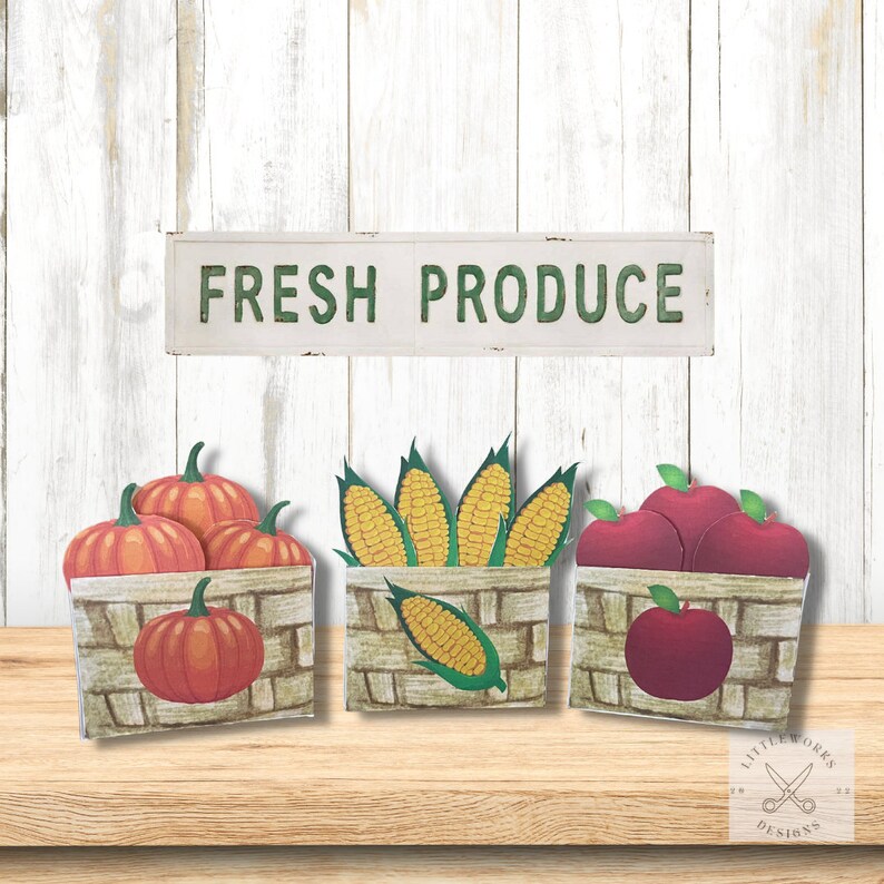 Printable Fall Crop Sorting Paper Craft/ Classroom Activity - Etsy