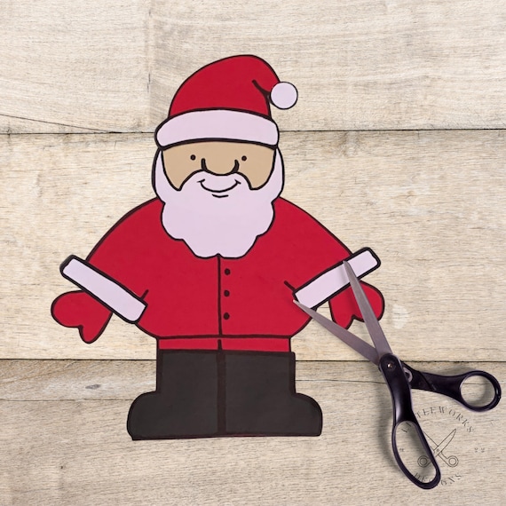 Santa Claus Paper Cut Out