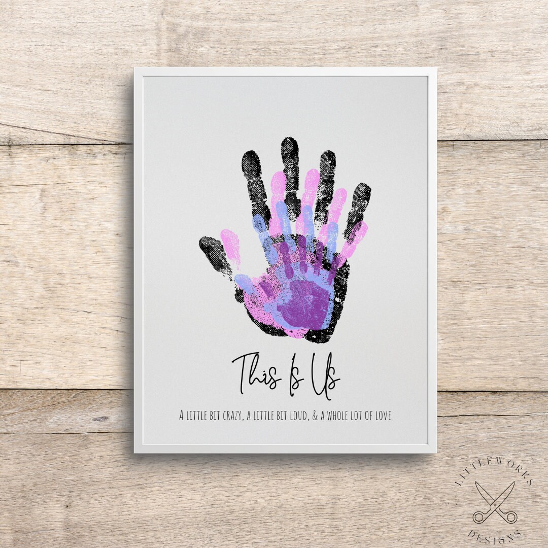 Editable Family Handprint Art/ Family Keepsake/ Family Quote/ Handprint ...