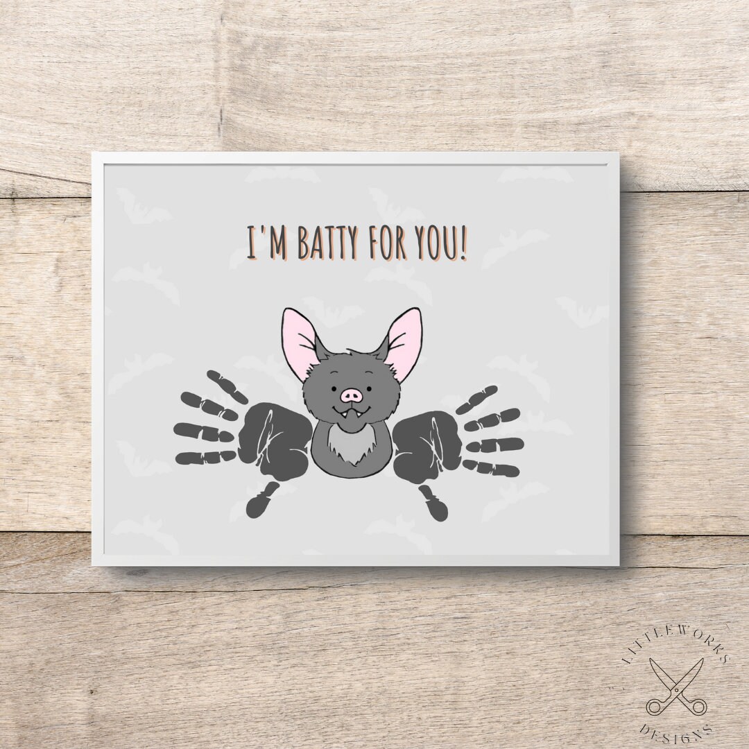 Editable Bat Handprint Craft/ DIY Halloween Craft/ Halloween Craft ...