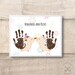 Editable Handprint Hedgehog Card/ Baby Handprints/ DIY Gift From Kid - Etsy