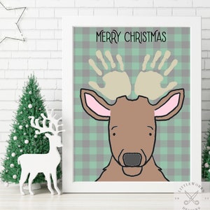 Reindeer Handprint Craft/ Preschool Activity/ Christmas Craft ...