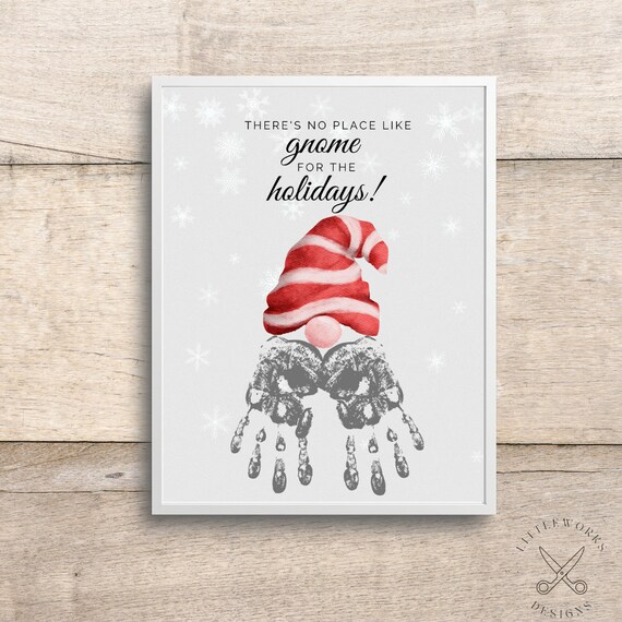 Printable Gnome Handprint Art/ Preschool Craft/ Kindergarten - Etsy ...