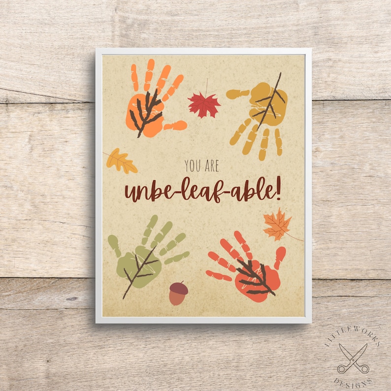 Fall Leaf Handprint Craft/ Preschool Activity/ Fall Craft / - Etsy
