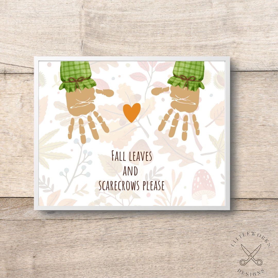 Scarecrow Handprint Art/ Handprint Craft/ Toddler Craft/ Handprint Art ...