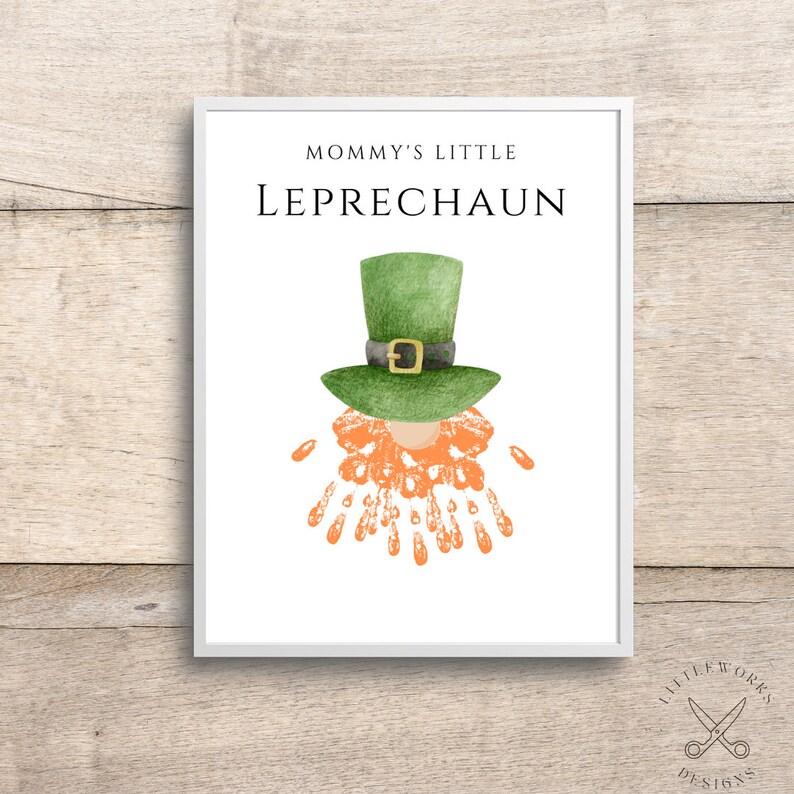 Printable St. Patrick's Day Handprint Art/ Handprint Art/ - Etsy