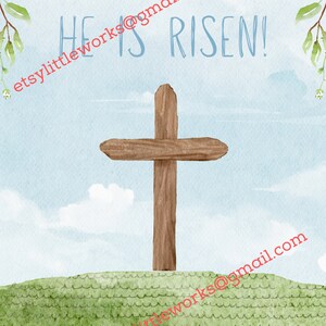 Editable He is Risen Craft/ Sunday School Craft/ Easter/ Printable ...