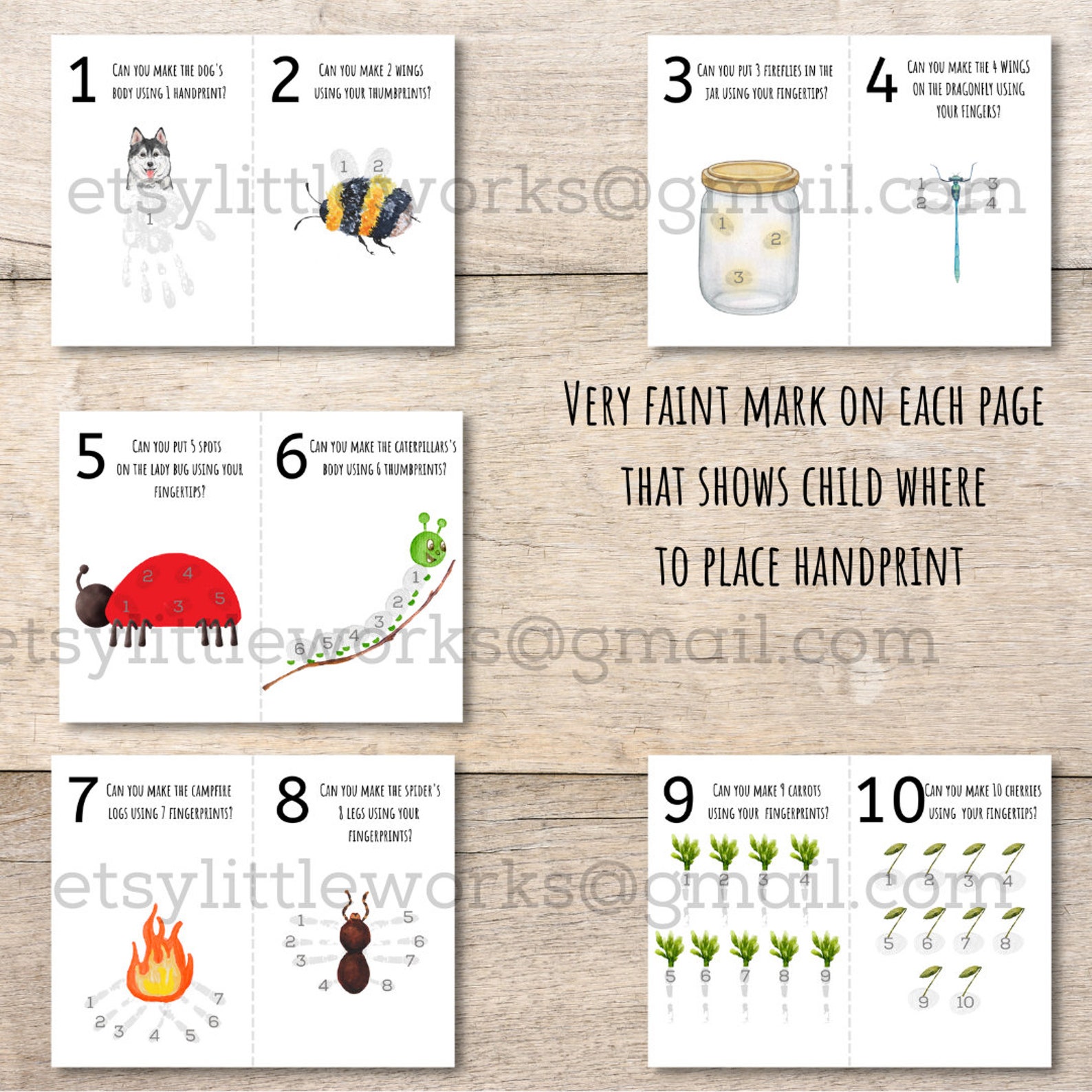 Counting Handprint Art/ DIY Handprint Art/ Classroom Count to - Etsy