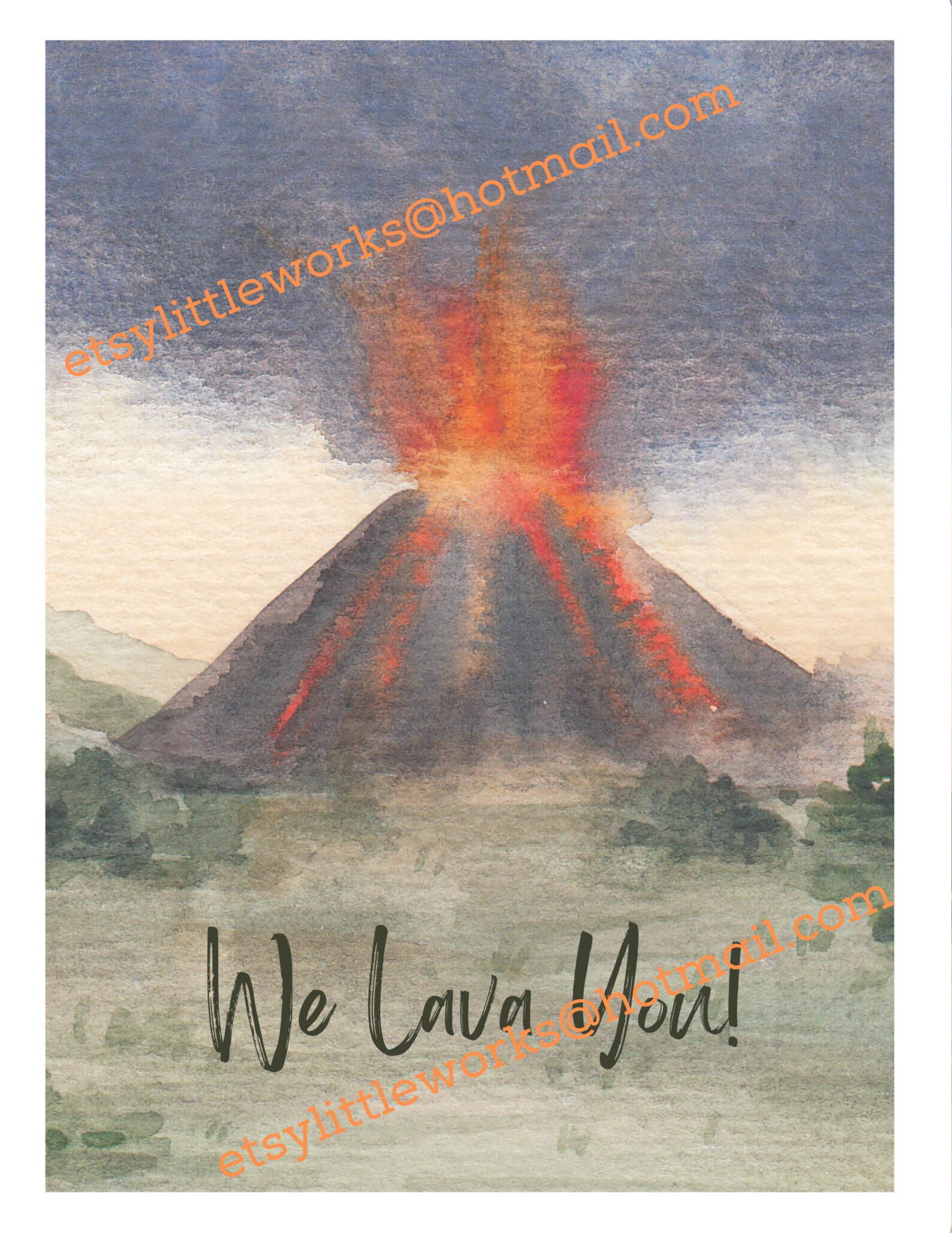 Volcano Handprint Art/ Handprint Craft/ Preschool Craft/ - Etsy