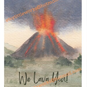 Editable Handprint Volcano Card/ Baby Handprints/ DIY Gift From Kid - Etsy