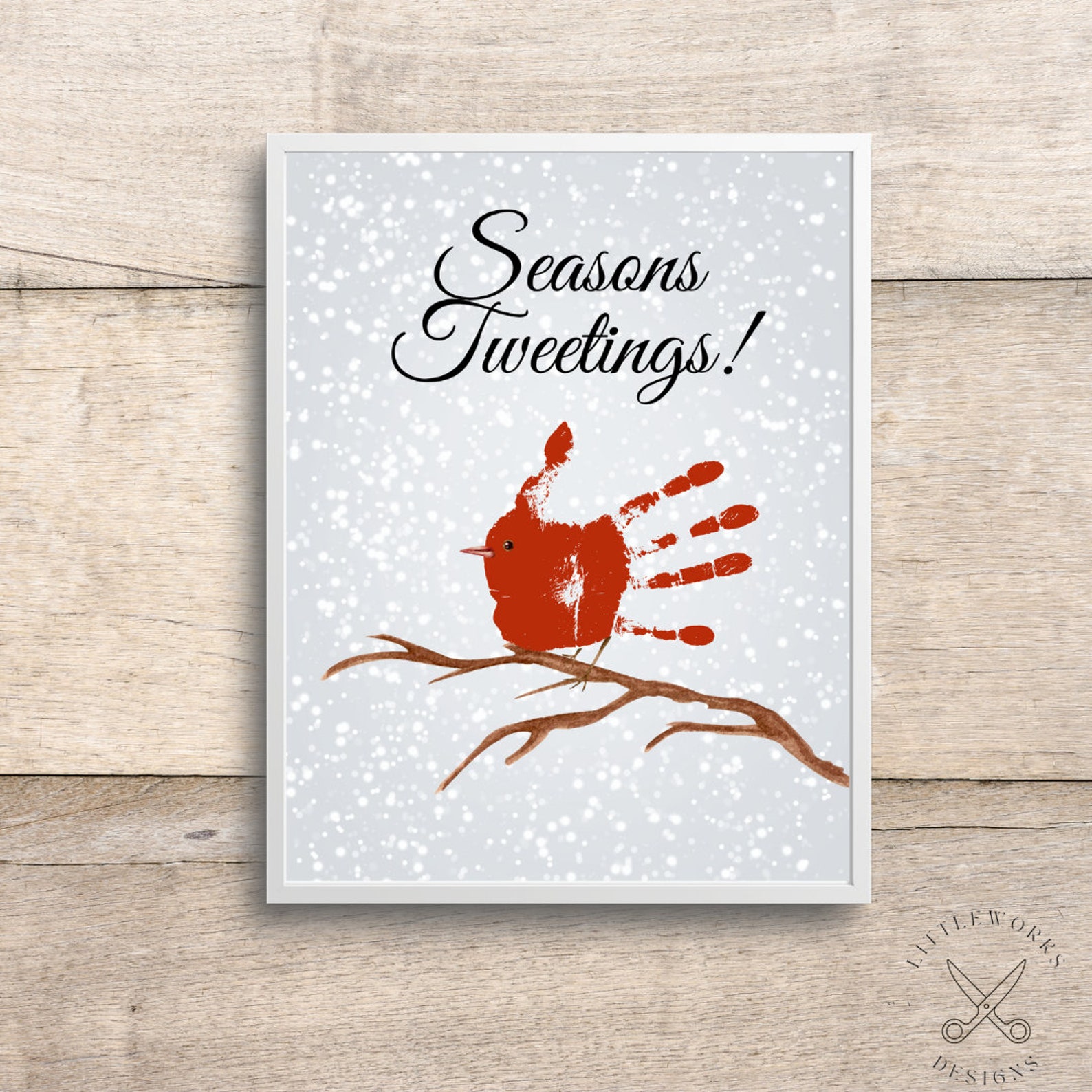 Printable Cardinal Handprint Art for Toddlers/ DIY Kids Craft/ DIY ...