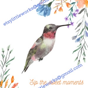 Hummingbird Handprint Card: DIY Baby Keepsake (digital Download) - Etsy