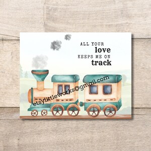 Editable Train Handprint Art/ Handprint Card/ DIY Gift From Kid ...