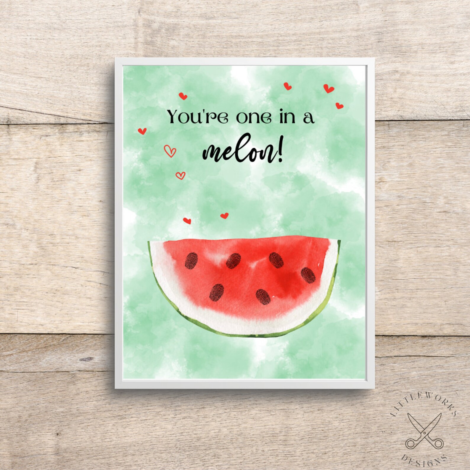 Editable Watermelon Handprint Art/ Fingerprint Craft/ Handprint Card ...
