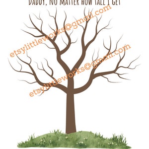 Editable Gift for Dad/ Baby Handprint/ Father's Day Tree Card/ Gift ...