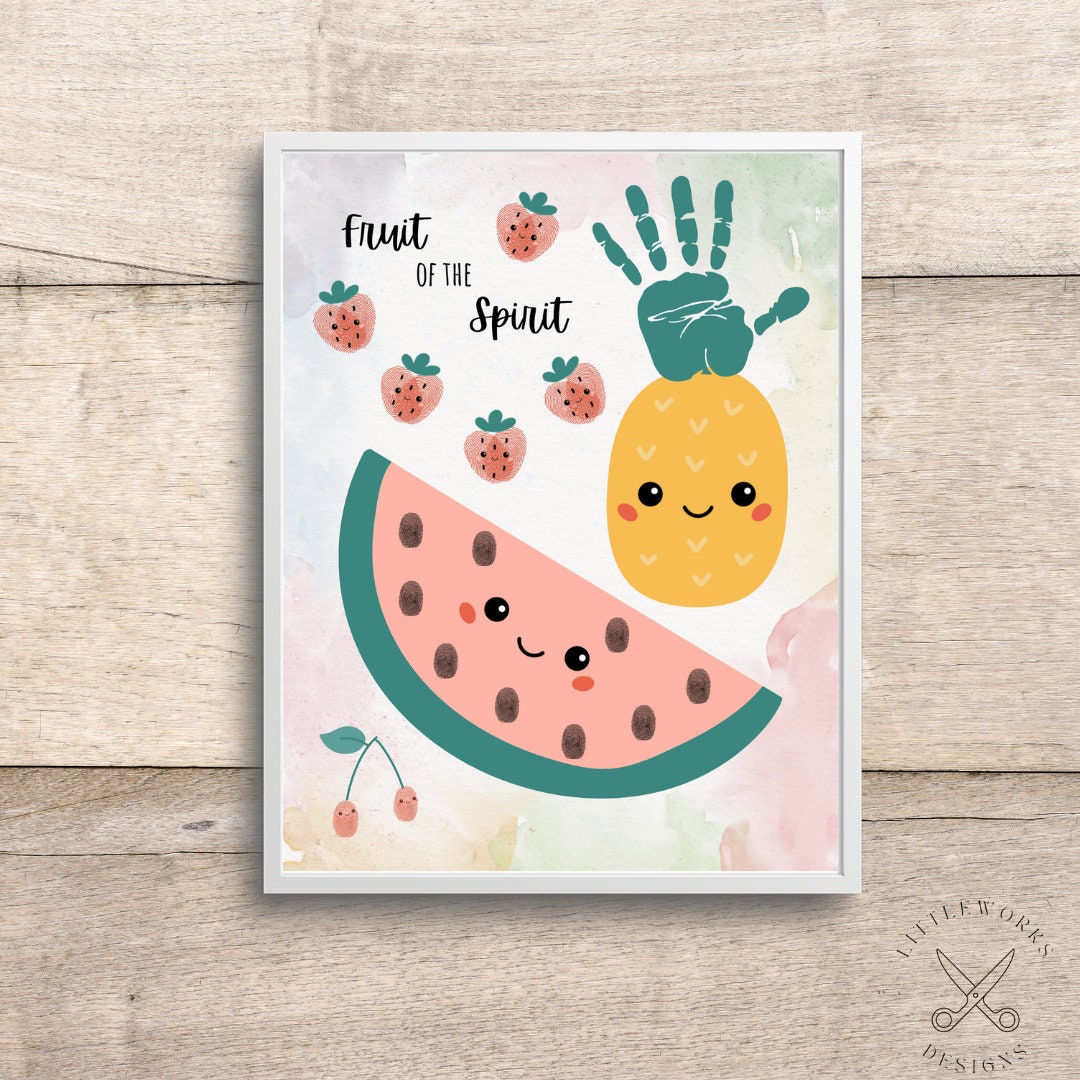 Printable Fruit DIY Sunday School Paper Craft for Kids/ DIY Kids Craft ...