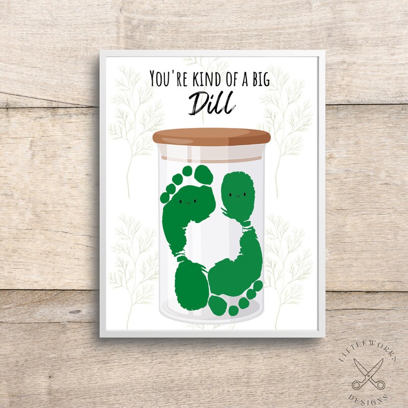 Spring Footprint Art - Etsy