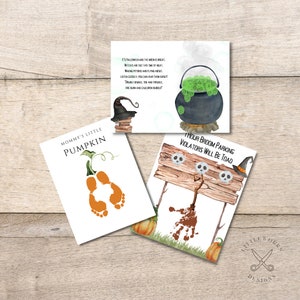 Editable Halloween Handprint Art Bundle: DIY Keepsake (digital Download ...