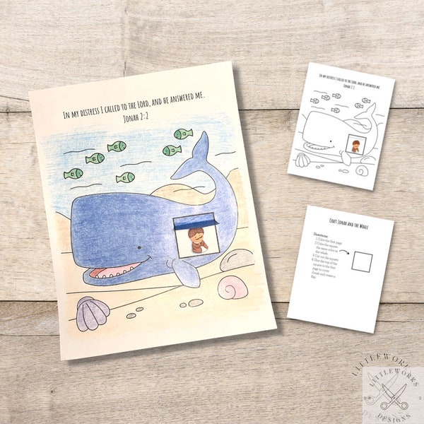 Jonah and the Whale - Etsy