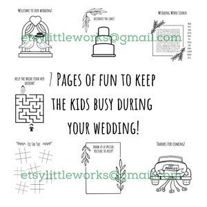 Wedding Activity Bundle/ Wedding Coloring Sheets/ Wedding Puzzles ...