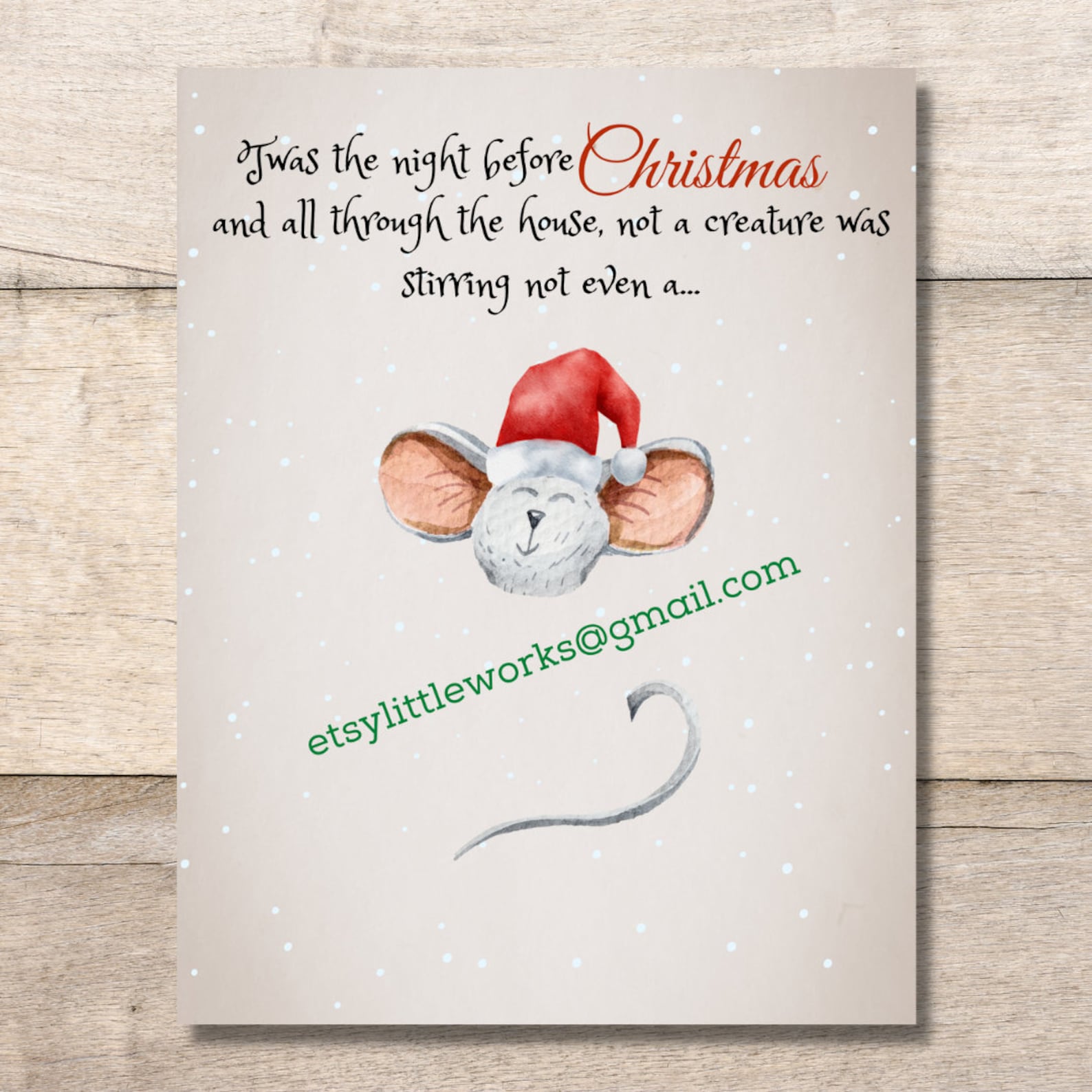 Christmas Mouse Handprint Art/ Handprint Craft/ Preschool - Etsy